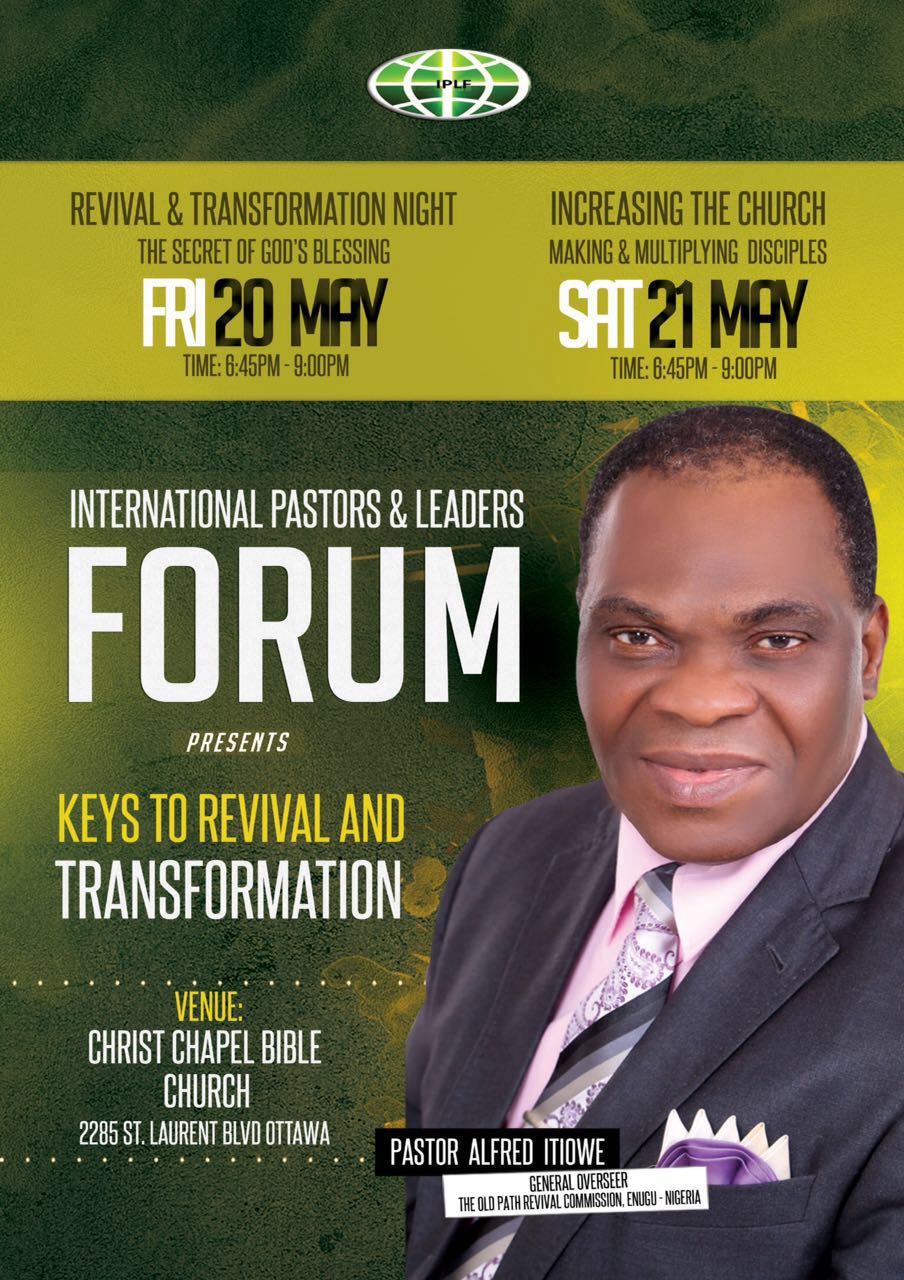 International Pastors’ and Leaders’ Forum Leadership Workshops